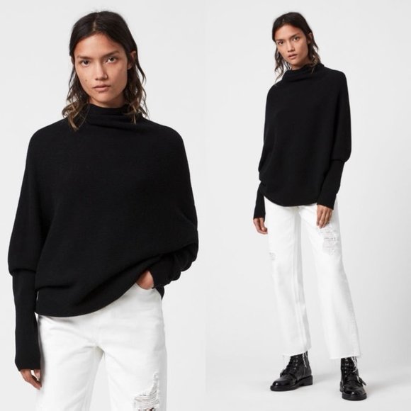 All Saints | Sweaters | All Saints Size Small Black Ridley Turtleneck ...